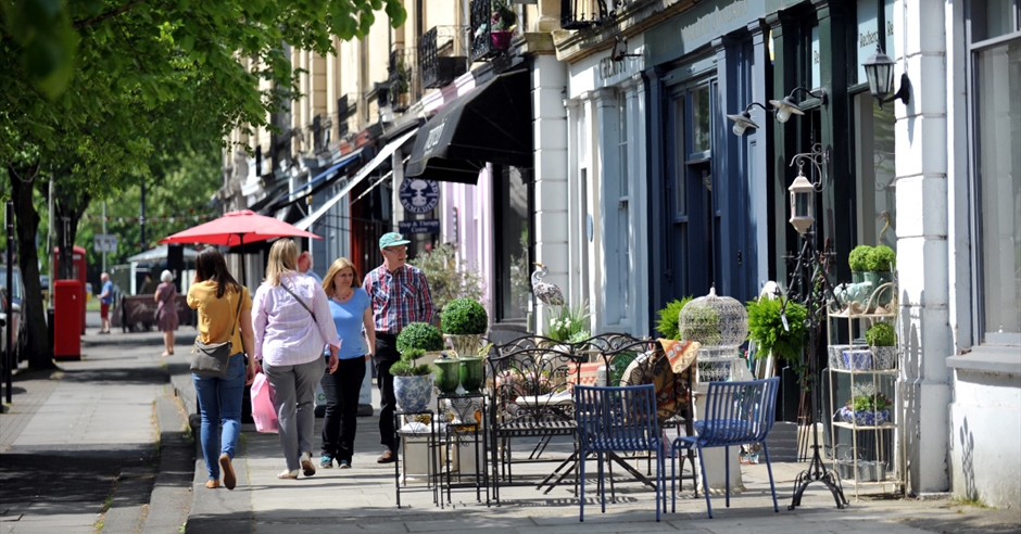 Shopping in Montpellier and The Courtyard, Cheltenham
