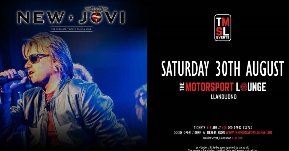 New Jovi - The Ultimate Tribute to Bon Jovi at The Motorsport Lounge ...