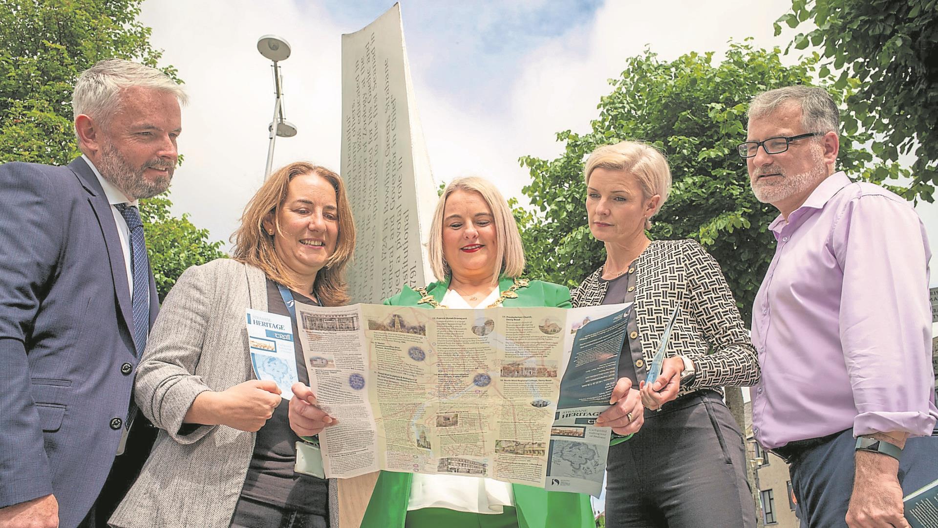 Launch of self-guided walking map of historic Strabane landmarks ...