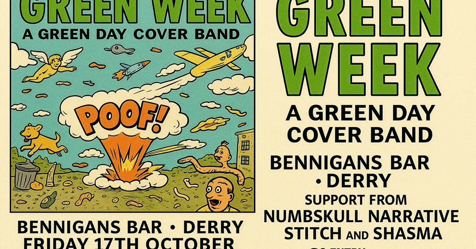 Green Week (A Green Day Cover Band), Numbskull Narrative, Stitch and ...
