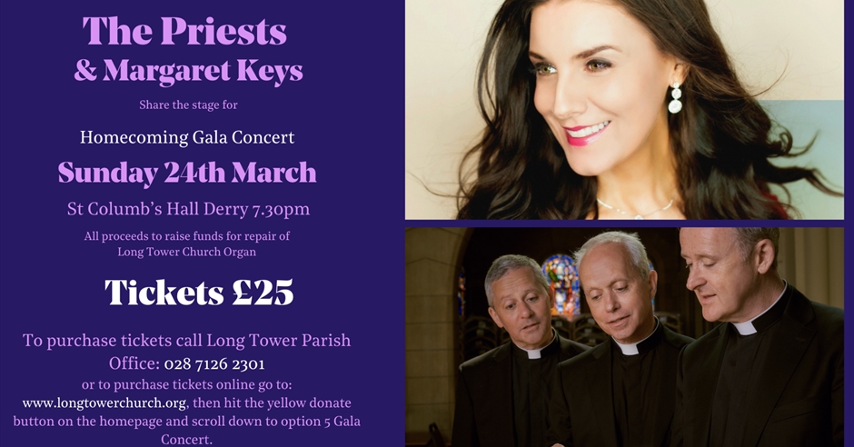Homecoming Gala Concert - The Priests & Margaret Keys - Derry ...