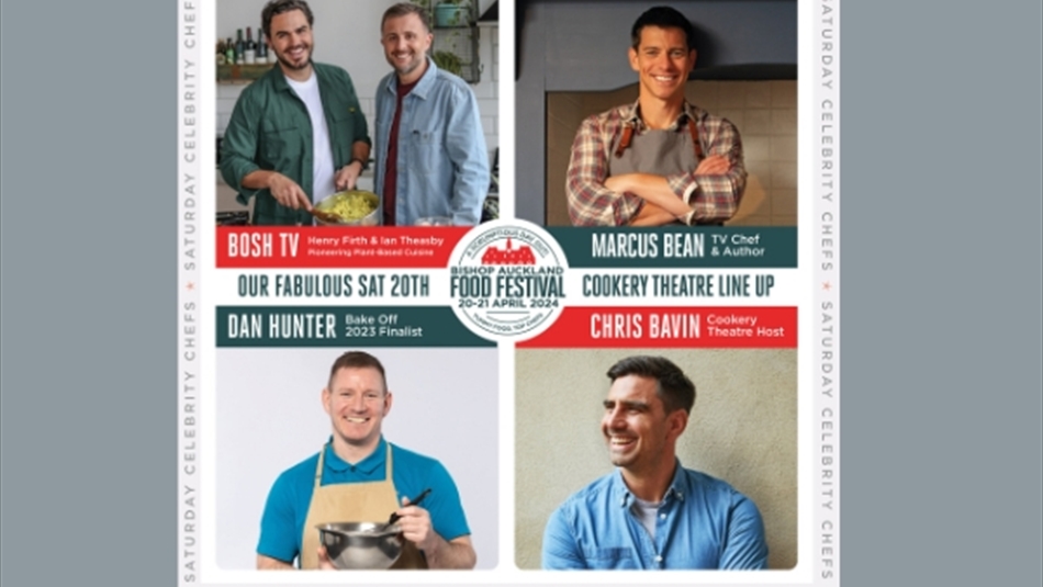 BOSH! First celebrity chefs revealed for this year’s Bishop Auckland ...