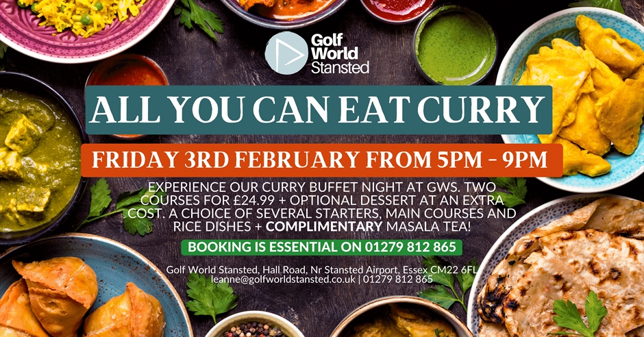 Curry Night - Food and Drink Event in Nr Bishop's Stortford, Stansted ...