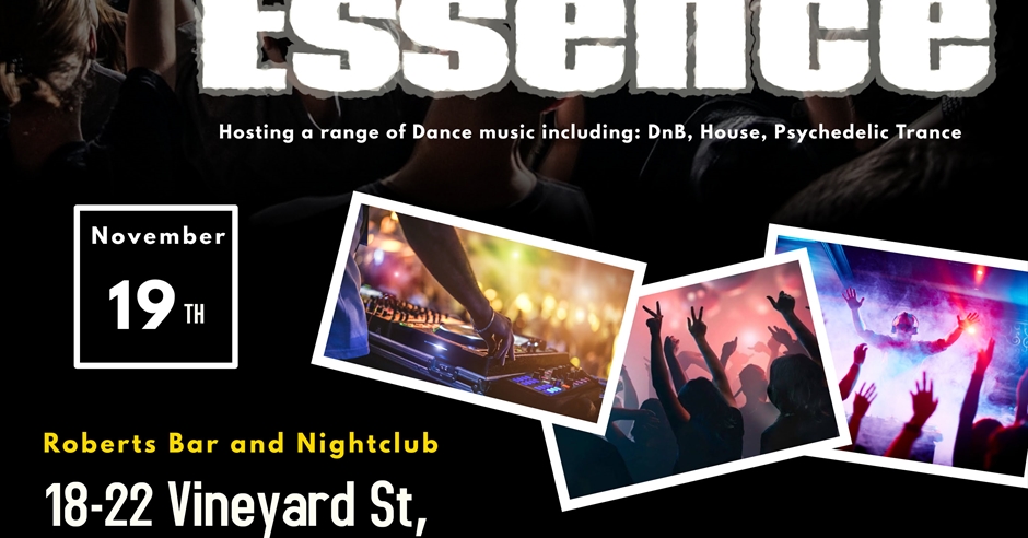 For Love and Music Presents: Essence - Roberts Colchester - Music in ...