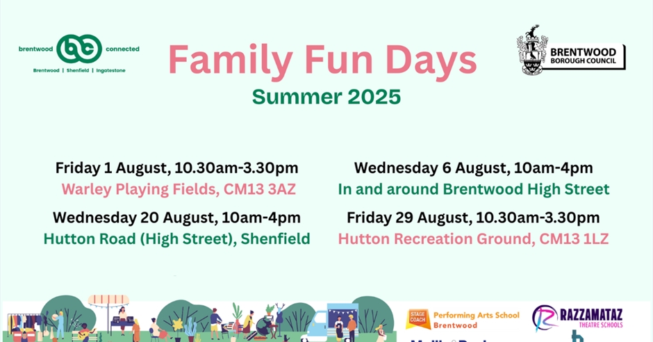 Family Fun Days - Children's Activity Event in Brentwood, Brentwood ...