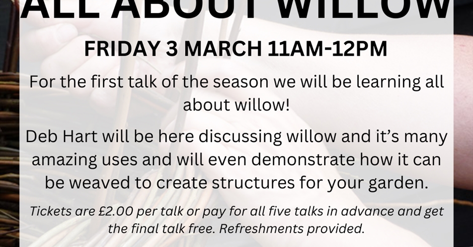 Spring Talk 2023: All About Willow - Talk in Jaywick, Clacton-on-Sea ...