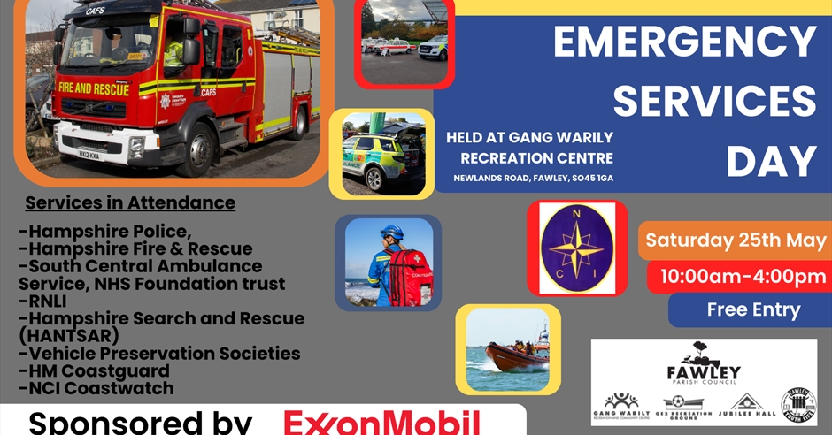 Emergency Services Day at Gang Warily Recreation Centre - Visit Hampshire