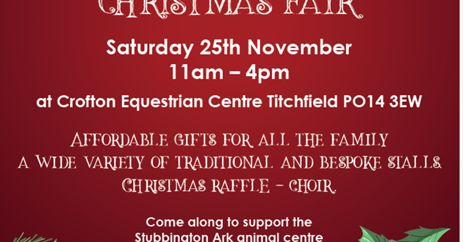 RSPCA Solent Branch Christmas Fair - Visit Hampshire