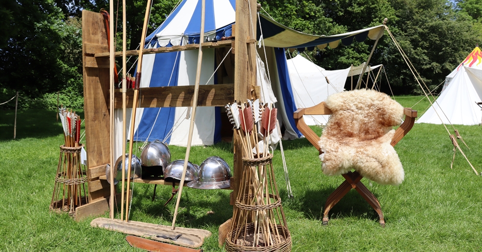 Medieval encampment at Bodiam Castle - Visit 1066 Country