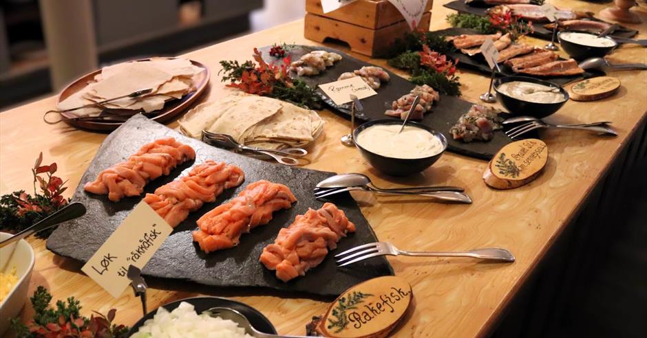 Norwegian Buffet at Venabu Fjellhotell - Food in Venabygd ...