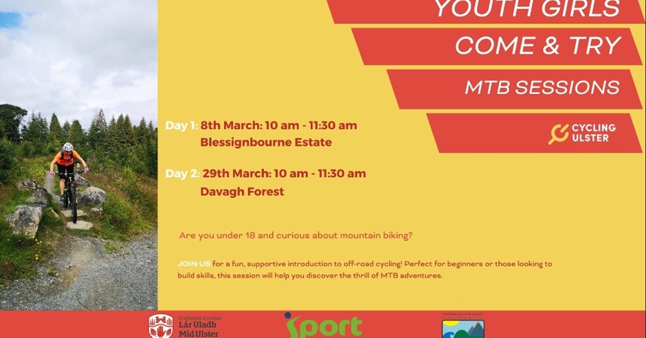 Girls - Come and Try MTB Day - Adventure in Davagh Forest , Northern Ireland - Visit Mid Ulster