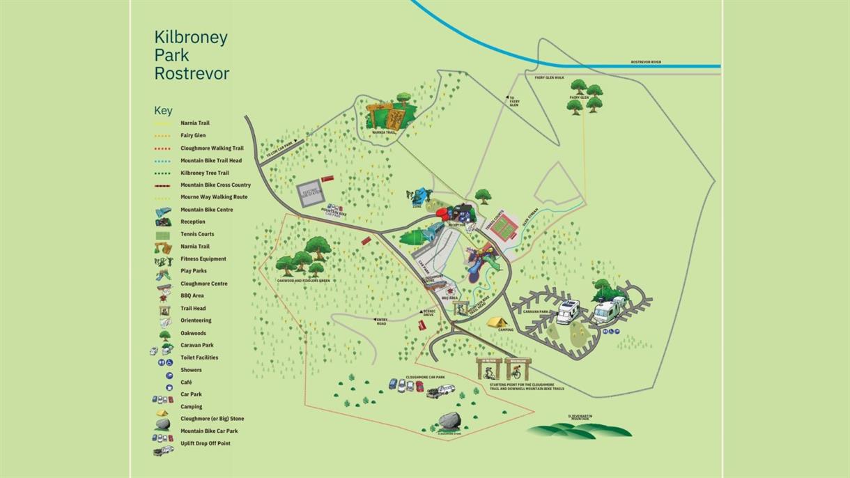 Map of Kilbroney Park | Visit Mourne Mountains
