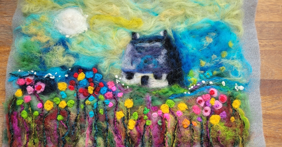 Adult Needle Felted Picture - Downpatrick - Visit Mourne Mountains