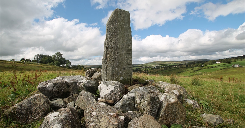 Aghascrebagh Ogham Stone - Greencastle - Discover Northern Ireland