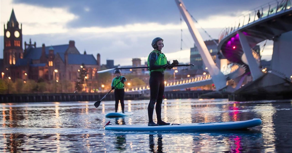 River Foyle Stand Up paddle boarding - Derry~Londonderry - Discover ...