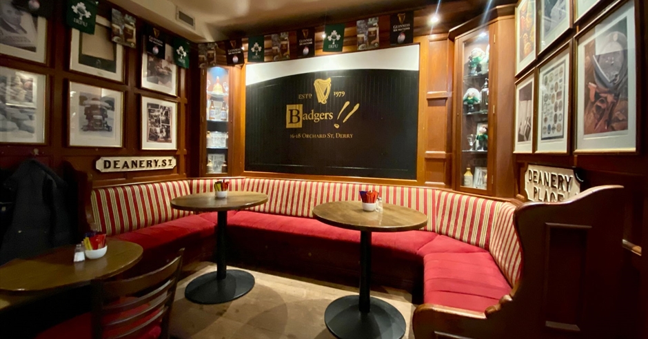 Badgers Bar And Restaurant - Derry~Londonderry - Discover Northern Ireland