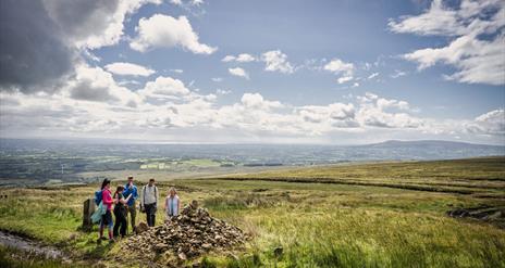 Walking group stop to take in the incredible views