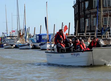 The North Norfolk Wheelyboat ‘Poppy’ - Boat Trips in Norwich, Blakeney ...
