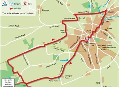 Aylsham - Circular Walking Route - Walking Route in Aylsham, Aylsham ...