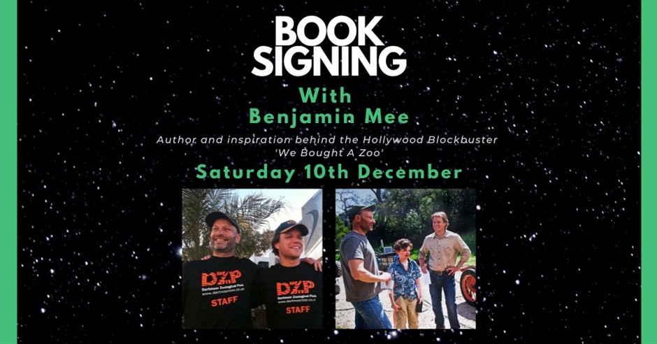 Benjamin Mee Book Signing - Animal/Wildlife, Sparkwell - Visit Plymouth