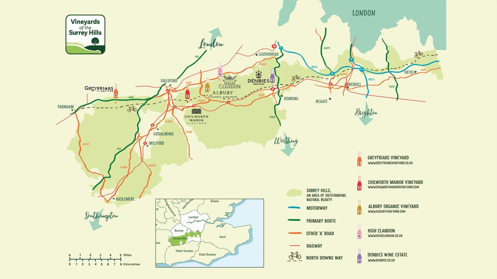 Discover the Surrey Hills Wine Route - Visit Surrey
