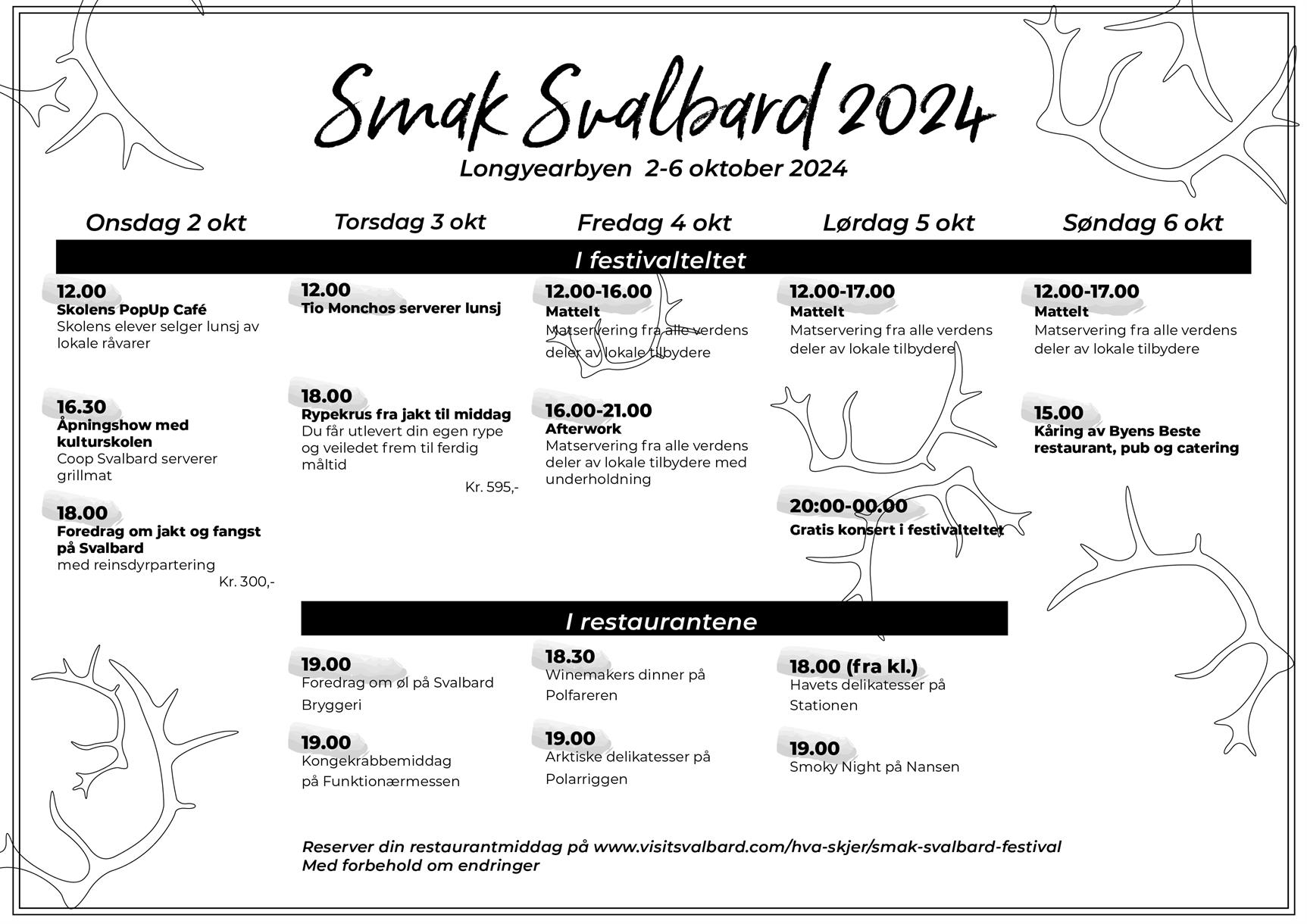 Taste Svalbard 2. - 6. October - Visit Svalbard