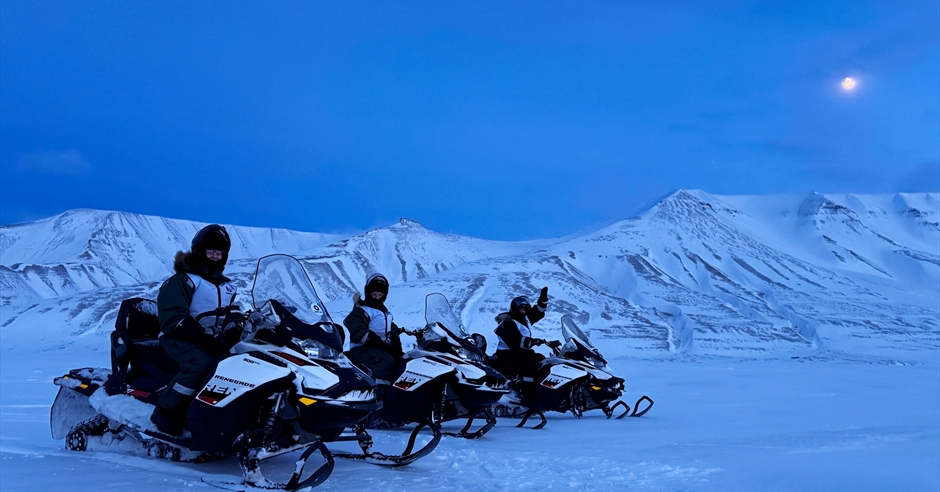 Snowmobile trip to Pingo - Snowfox Travel - Snowmobile in Longyearbyen ...