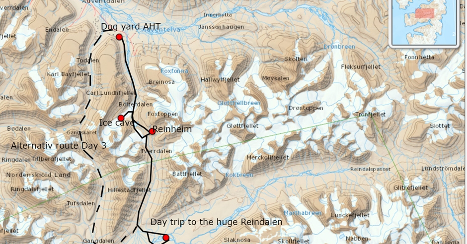 3-day dog sledding adventure to the lodge among glaciers - Arctic Husky ...