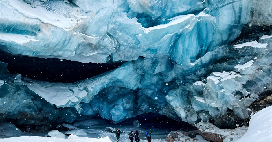 2-day snowmobile & ice cave expedition with ice cave overnight stay ...
