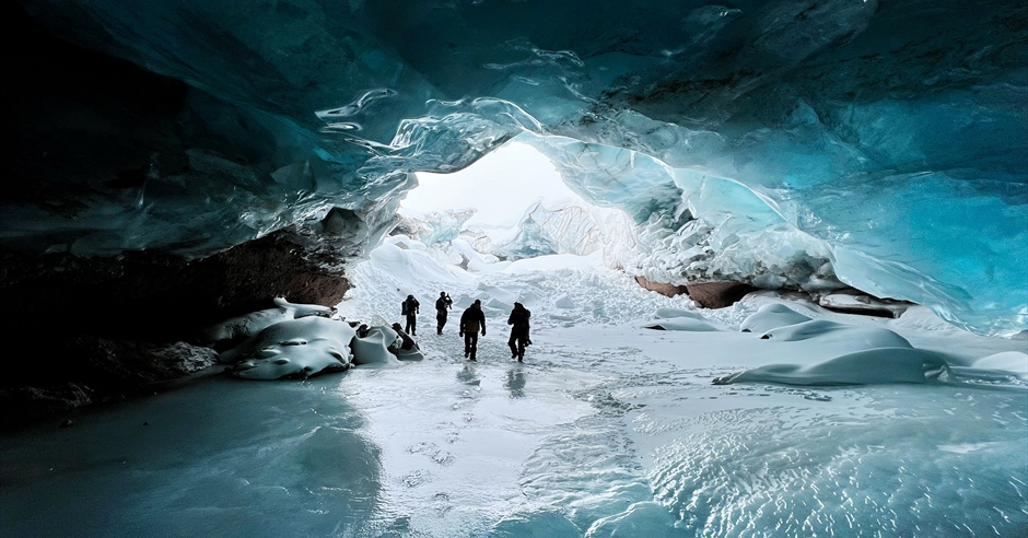 2-day snowmobile & ice cave expedition with ice cave overnight stay ...