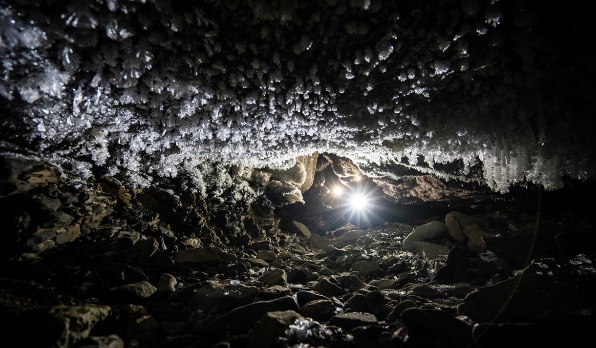 dark ice cave