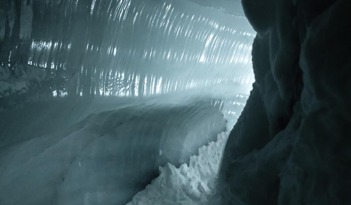 Glacier hike with ice cave visit – Snowfox Travel - Caving in ...
