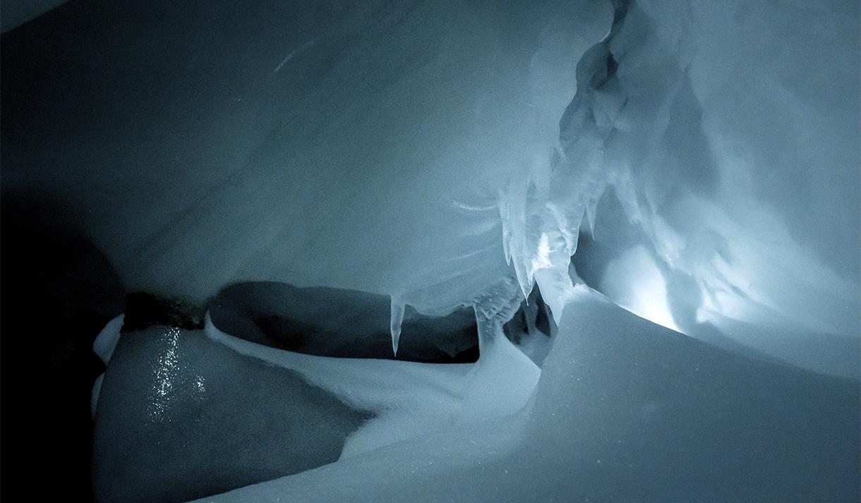 Glacier hike with ice cave visit – Snowfox Travel - Caving in ...
