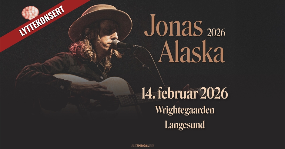 Jonas Alaska slippturné, Wrightegaarden, John G Scene - Visit Telemark
