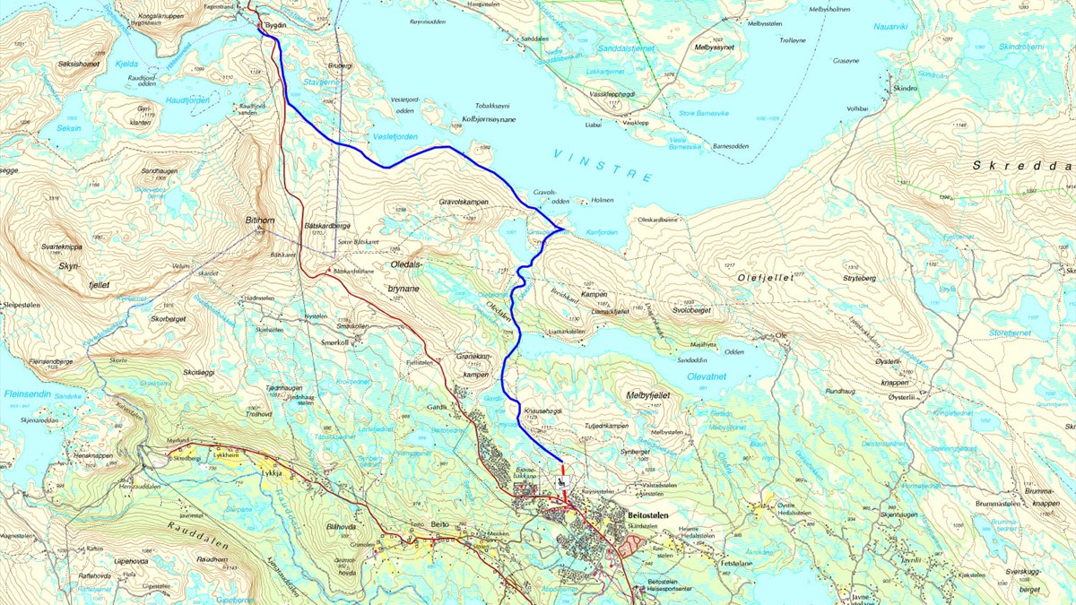 Panoramic cross-country skiing tour from Beitostølen to Bygdin - Valdres