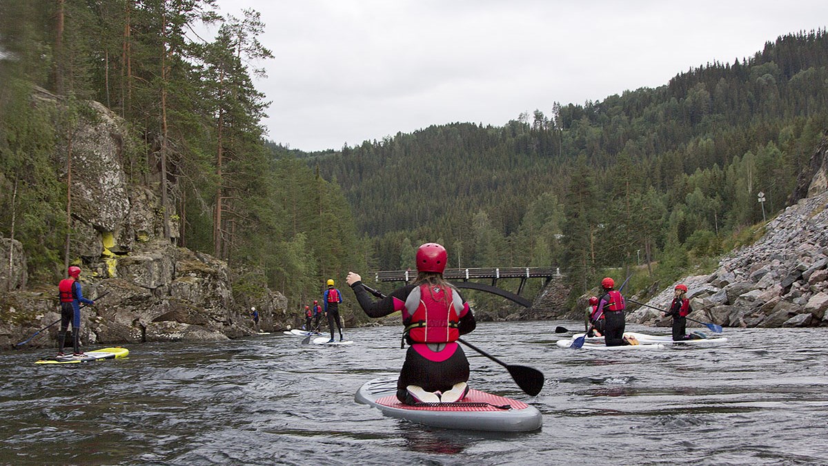 SUP on the river Begna - Valdres
