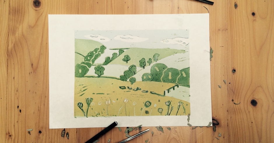 Lino Printing Landscapes - Workshop/Course in Nr. Monmouth, Monmouth ...