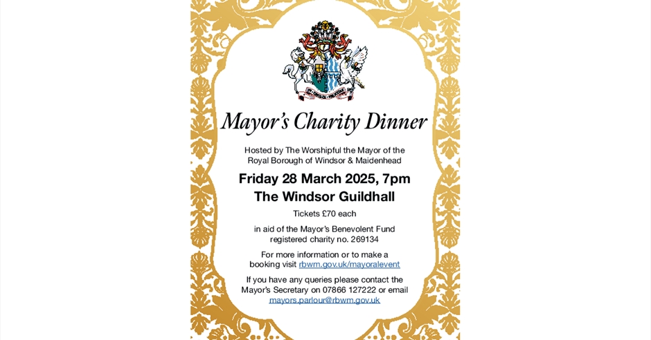 Mayor’s Charity Dinner 2025 - Visit Windsor