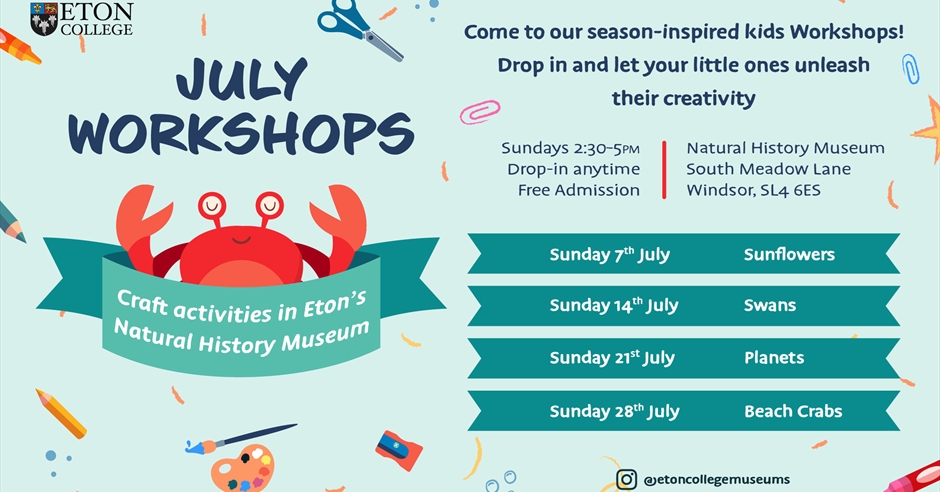 Eton College Museum July Workshops - Visit Windsor